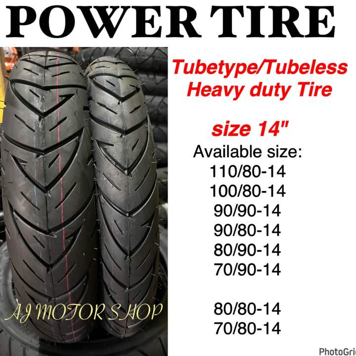 POWER TIRE HEAVY DUTY SIZE 14" WITH TIRE SEALANT/PITO | Lazada PH