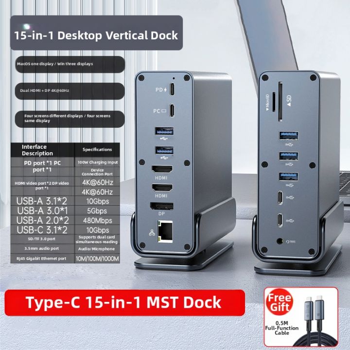 NUOMEIDA | Multi-functional Thunderbolt 4 Docking Station with Dual ...