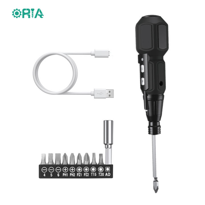 ORIA Electric Screwdriver Set 12 in 1 Rechargeable Tools Set Auto-Lock ...
