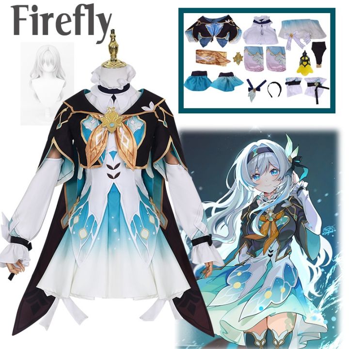 Firefly Cosplay Honkai Star Rail Costume Full Set Suits Uniform Firefly ...