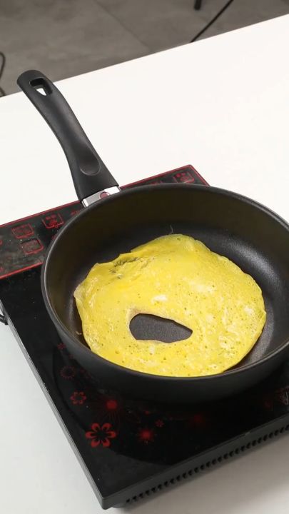 14/16/18cm Non-stick Frying Pan With Handle Steak Fried Eggs Compact ...