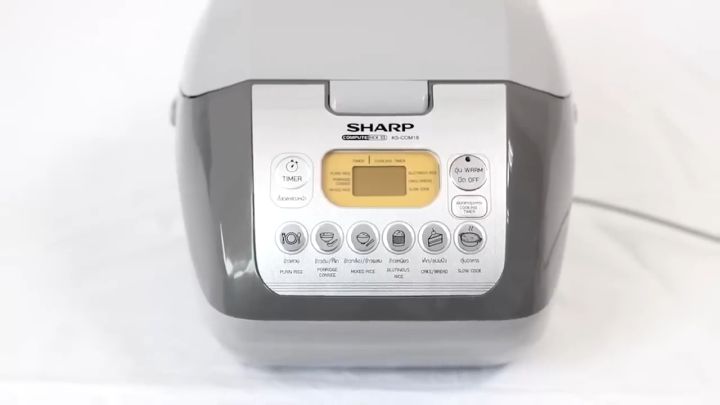 Sharp หม้อหุงข้าวคอมพิวเตอร์ไรซ์ รุ่น KS-COM10 W ขนาด 1 ลิตร หุงข้าวได้หลายแบบข้าวสวย ข้าวกล้อง ...