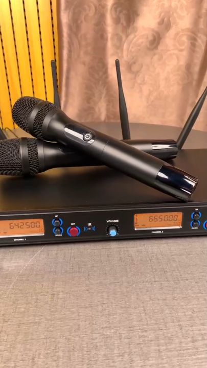 GTSVSOMA™ ไมค์ลอยไร้สาย แท้ VM500 UHF ปรับความถี่ได้ 600 MHZ 200 เมตร ระยะทางไกล คาราโอเกะการ ...