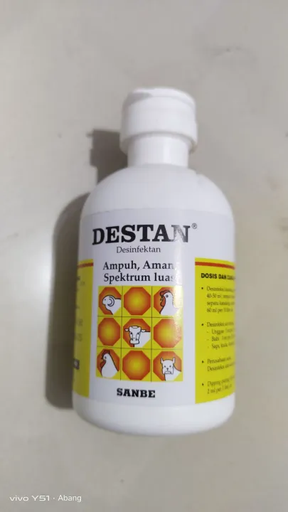 Sanbe Destan 100 ml desinfektan antiseptik dan obat penyemprot kandang ...