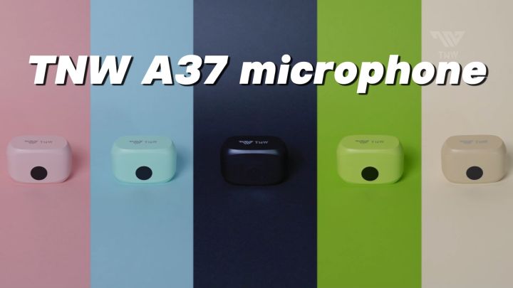 TNW A37 Dual Wireless Lavalier Microphone Noise Reduction Magnetic Mini ...