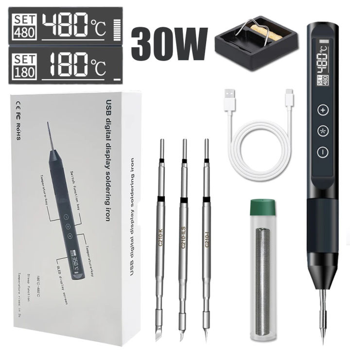 USB Electric Original Soldering Iron Adjustable Temperature USB ...
