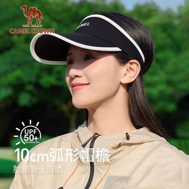 Camelcrown Kem chống nắng áo khoét Mũ Phụ Nữ Chống UV xuất hiện khuôn mặt nhỏ chạy rộng vành thể ...