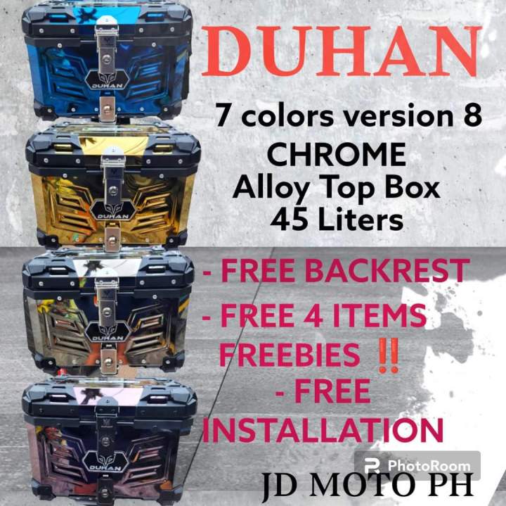 DUHAN ALLOY TOP BOX SPECIAL COLORS / 3 ITEMS FREEBIES | Lazada PH