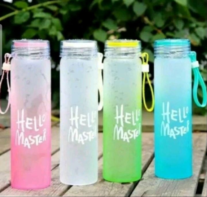 BOTOL MINUM KACA HELLO MASTER | Lazada Indonesia