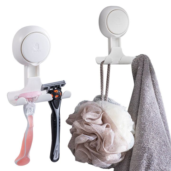 TAILI 2PCS Shower Razor Holder Suction Cup Vacuum Suction Razor Hanger ...