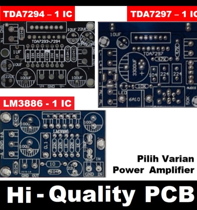 PCB High Quality power amplifiler TDA 7297 - 1 IC | Lazada Indonesia
