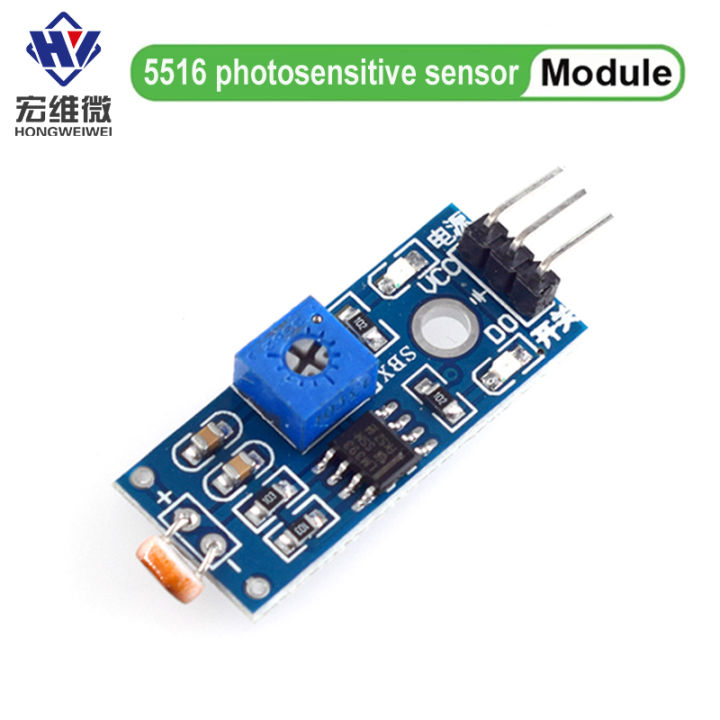 Photosensitive Sensor Module 3Pin 3.3V-5V Photoresistor Light Detection Resistance Module Photo ...