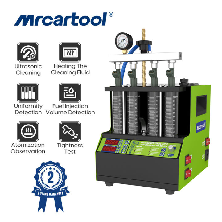 MRCARTOOL V308 4 Cylinders Fuel Injector Tester Cleaner Machine ...
