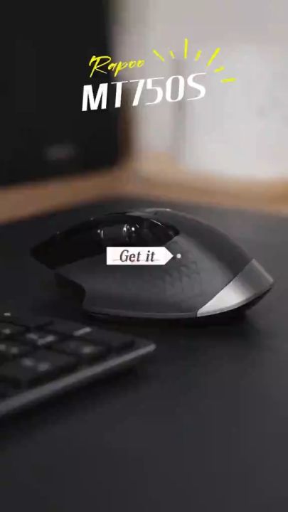 Rapoo MT750S Advanced Multi-mode Easy-Switch 2.4G Wireless Bluetooth ...