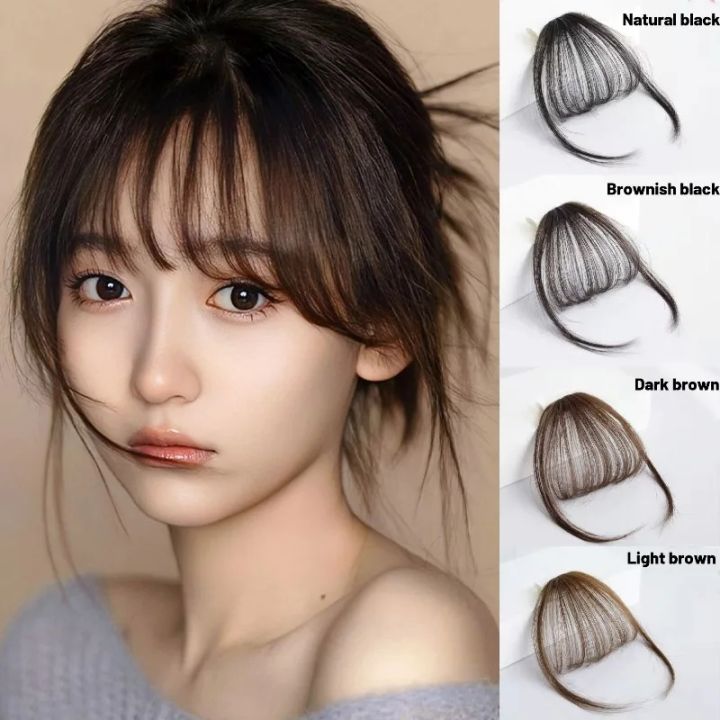 Sweet Air Bang Wig Clip-In Extension Fake Hair Eight Character Patch ...