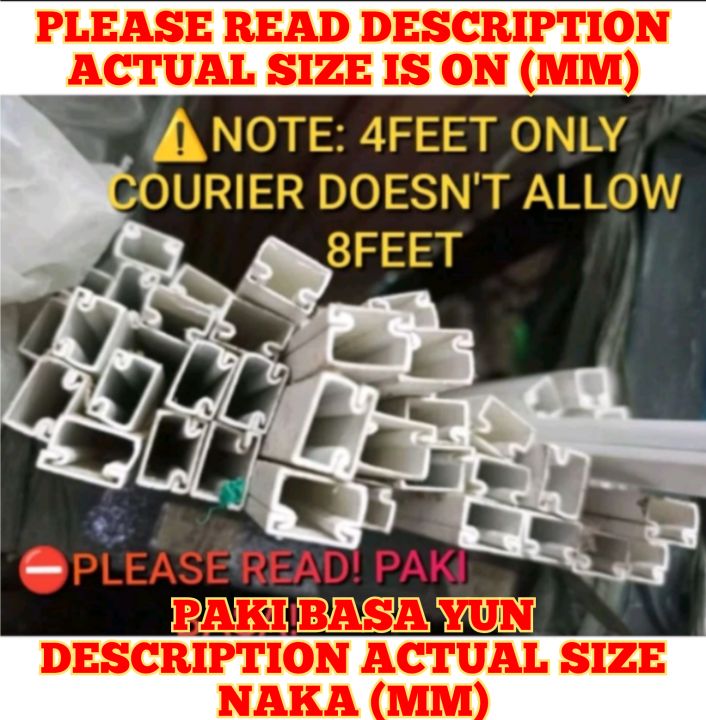 PLASTIC MOLDING/ PVC MOULDING 4FEET ONLY FOR ELECTRICAL WIRE COVER 1/2 ...