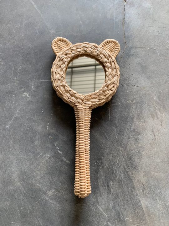 Cermin Gagang Rotan | Cermin Rotan | Lazada Indonesia