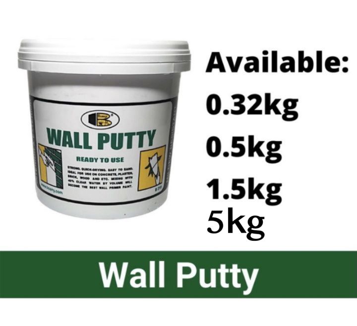 BOSNY READY TO USE WALL PUTTY MASILYA SA PADER 0.32KG, 0.5KG, 1.5KG ...