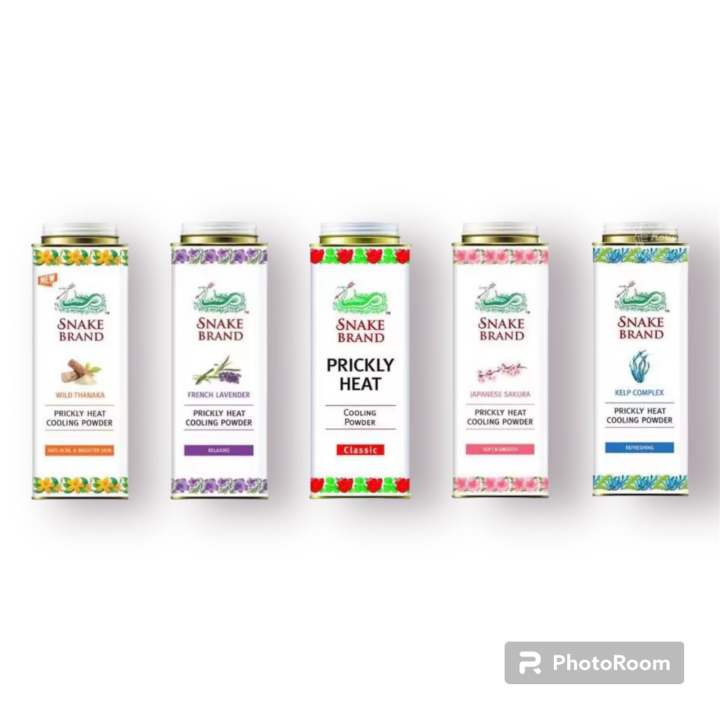 Snake Brand Prickly Heat Cooling Powder 280 grams | Lazada PH