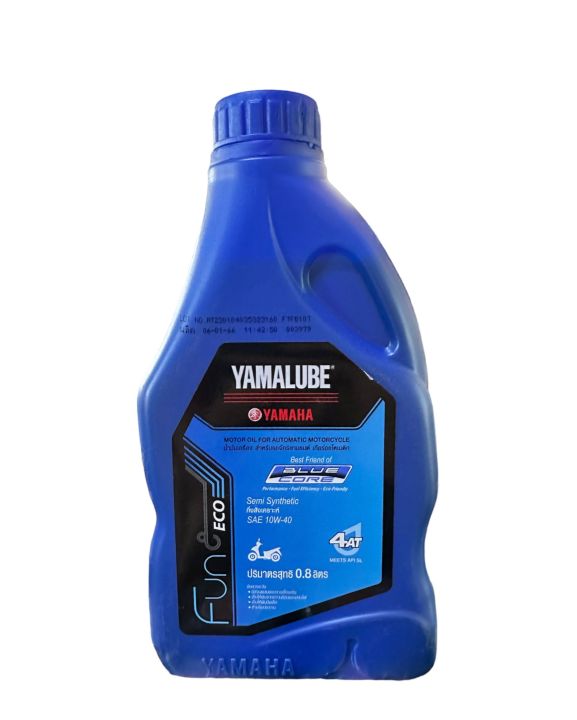 YAMALUBE BLUE CORE ECO Oil 4T SAE 10W-40 (Semi Synthetic) 800ml Made in ...