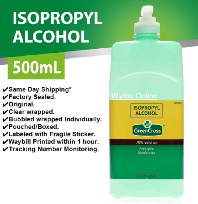 Green Cross Isopropyl Alcohol Yellow label 500ml | Lazada PH