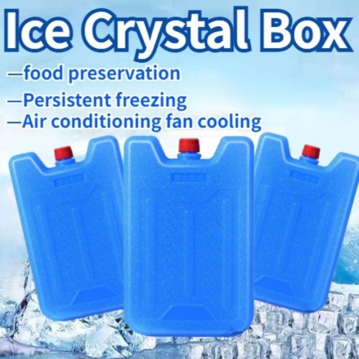 Ice Crystal Box Reusable Ice Water Cooling Container Outdoor Home Gel ...