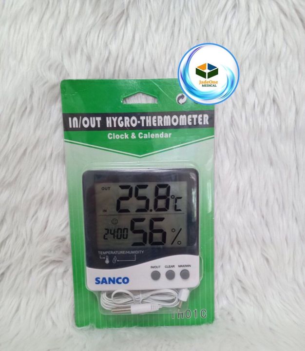 SANCO In/Out Hygro-Thermometer Clock & Calendar | Lazada PH