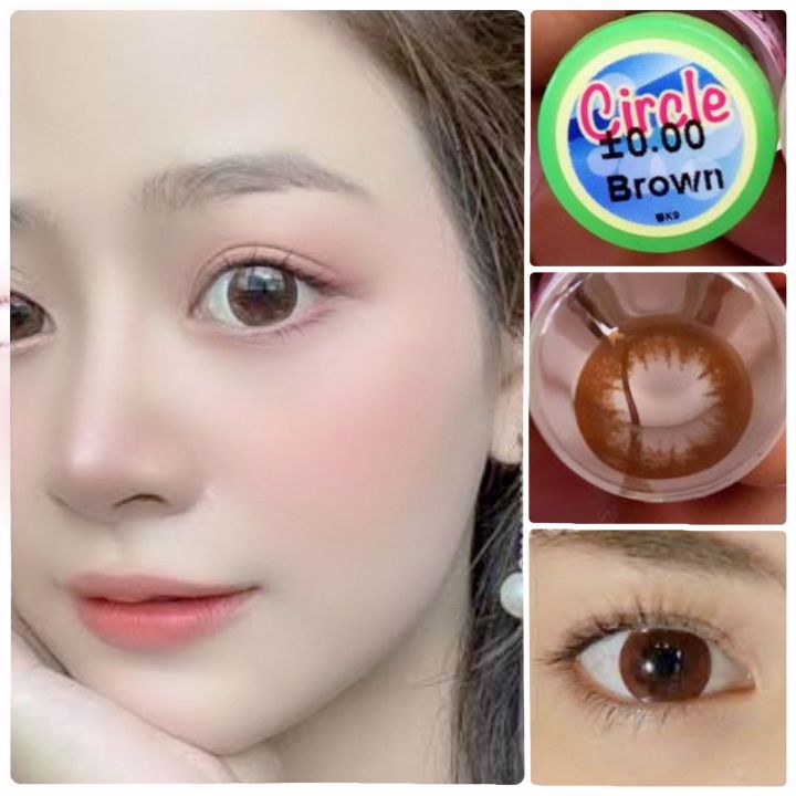คอนแทคเลนส์ บิ๊กอาย รุ่น Circle Chocoค่าสายตา (0.00)-(-10.00) เปลี่ยน ...