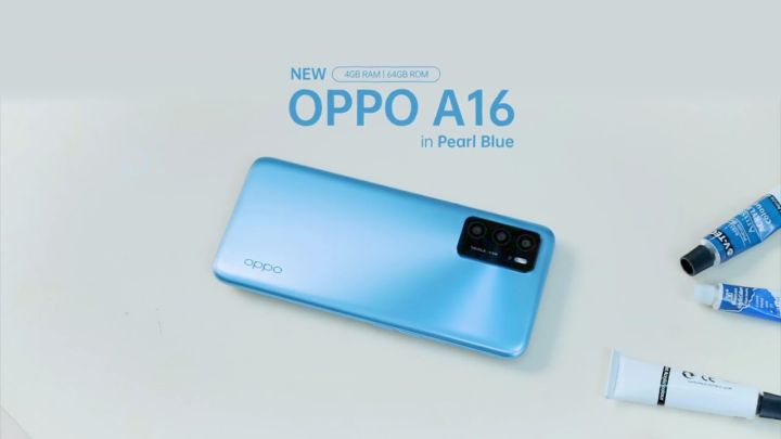 OPPO A16 RAM 6/128GB 6.52 inci 4G LTE handphone smartphone 8MP+13MP ...