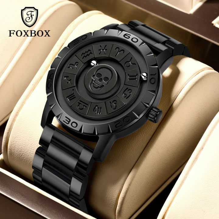 LIGE Original FOXBOX Quartz Watch Men Women Creative Scrolling Beads ...