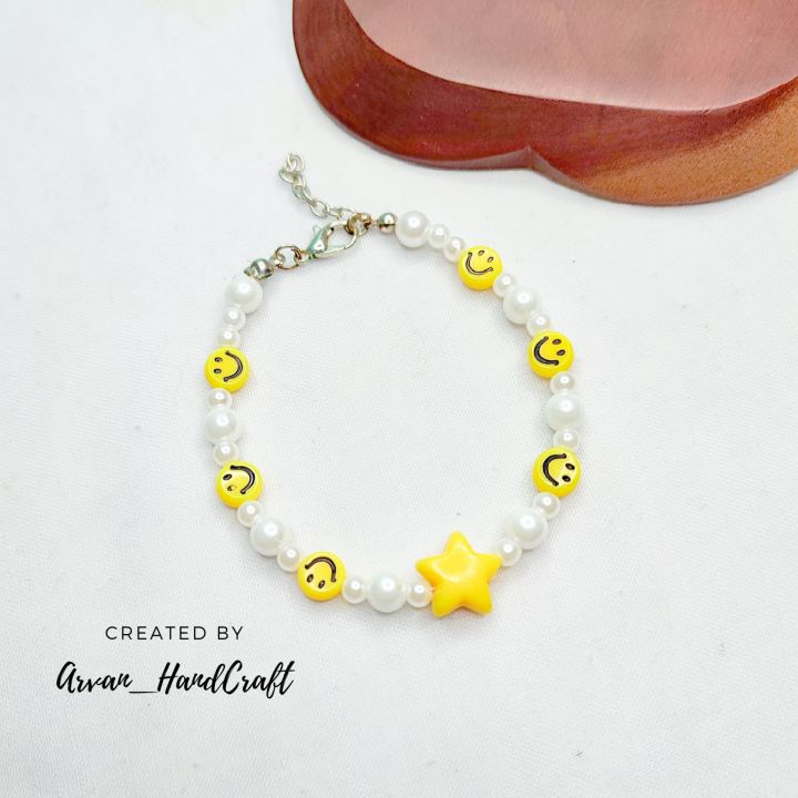 Gelang Mutiara Bintang Smile Kuning Model Rantai | Lazada Indonesia