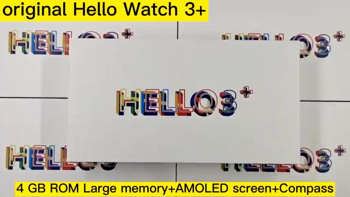 [Update Version]Hello Watch 3+ Smart Watch Amoled 49mm Compass NFC 4GB ...