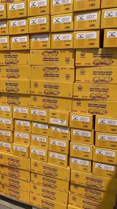 HỘP 10 GÓI KHĂN ƯỚT TIỆT TRÙNG VỊT VÀNG G- DUCK KHÔNG MÙI - MỖI GÓI 80 ...