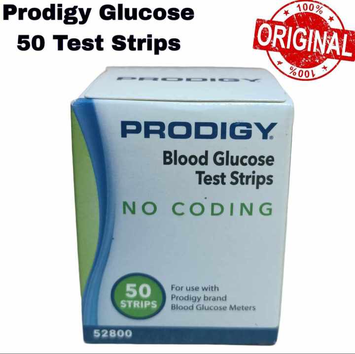 PRODIGY GLUCOSE STRIPS 50s (No Coding Glucose Test Strips) | Lazada PH