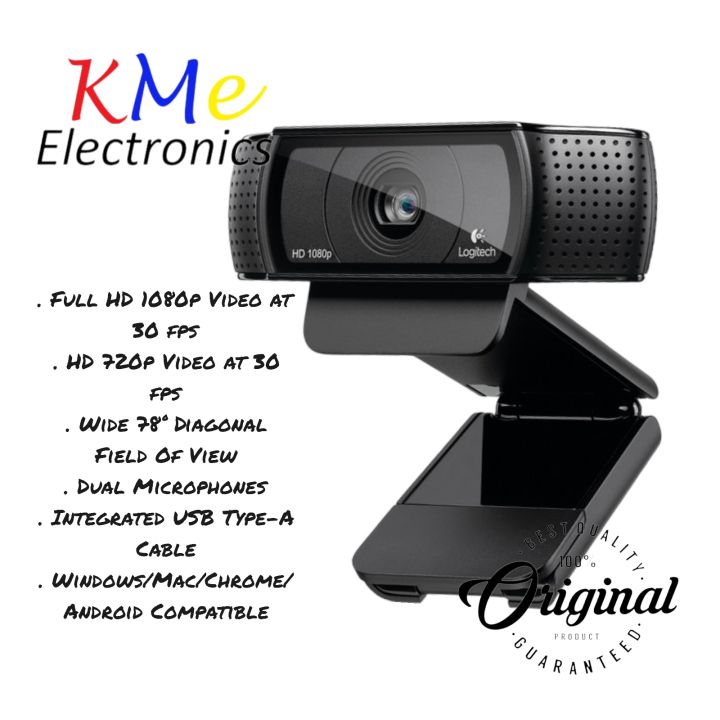 Original Logitech Logi C920 HD Pro Webcam (Refurbished) Good as New ...