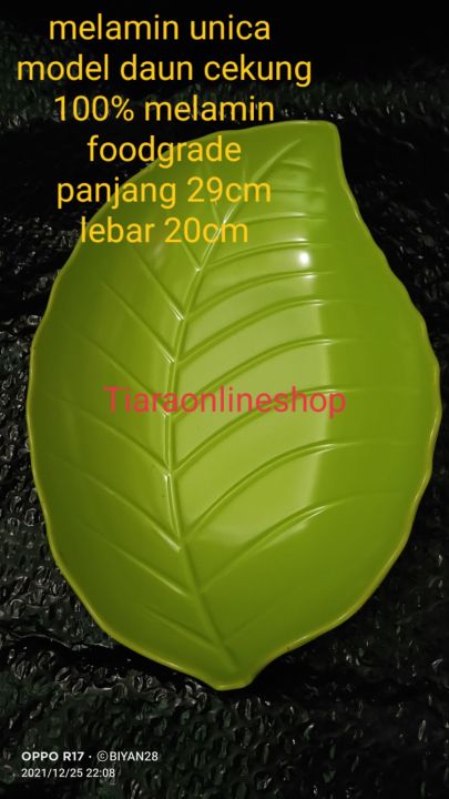 melamin unica model daun / ringkok lauk melamin model daun foodgrade ...