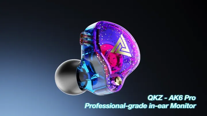 QKZ AK6 Pro 1DD Earphone Copper Dual Driver inear HIFI Stereo headset ...