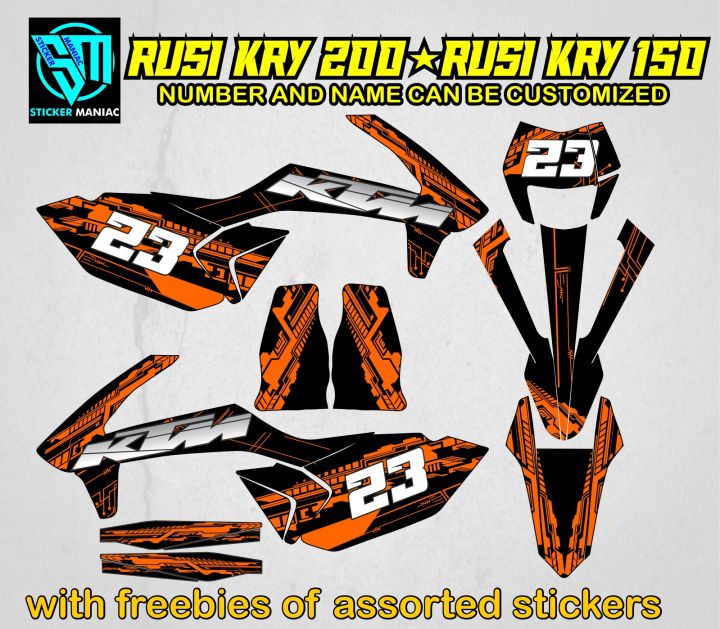 Rusi kry 200, Rusi KRY 150 full body decals | Lazada PH