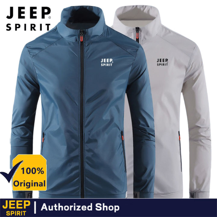 JEEP SPIRIT Men's Sunscreen Clothing UV Protection Skin Clothing ...