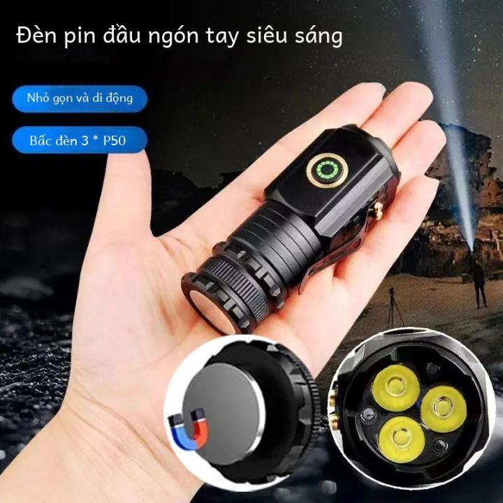 Đèn Pin LED Mini Cầm Tay Mạnh Mẽ Đèn Pin Cầm Tay Chống Nước Có Kẹp Bút ...
