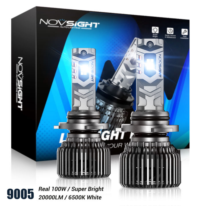 Novsight N75 LED Lights for Car HB3 9005 LED Headlight Bulb Kit High ...