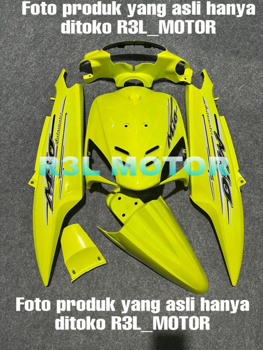 cover full body halus yamaha mio sporty kuning lime plus stripping rare ...