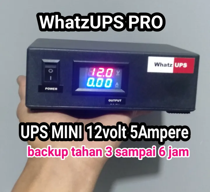 UPS MINI DC 12 volt 5 Ampere 60Watt 12v 5A for Modem Router Wifi CCTV ...