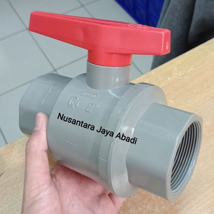 Ball Valve Stop Kran PVC Drat 2 " inchi DN 50 | Lazada Indonesia