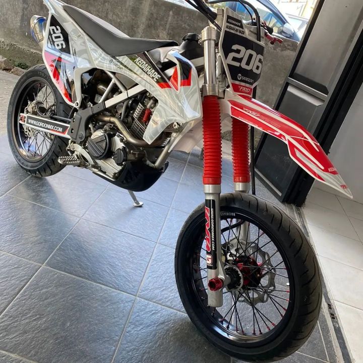 DECAL STICKER MOTOR KLX KTM DESAIN MERAH PUTIH FULL BODY | Lazada Indonesia