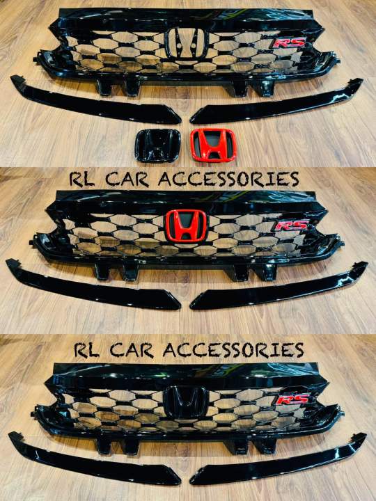 Honda city gn2 2023 2024 2025 facelift sedan hatchback rs front grill grille emblem bodykit body ...