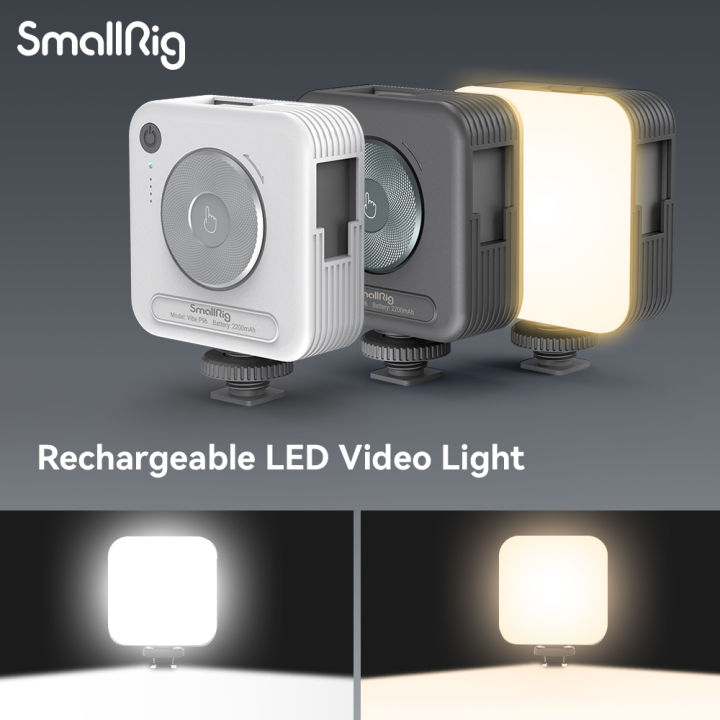 SmallRig Rechargeable LED Video Light On Camera Mini Vlog Circle Light ...