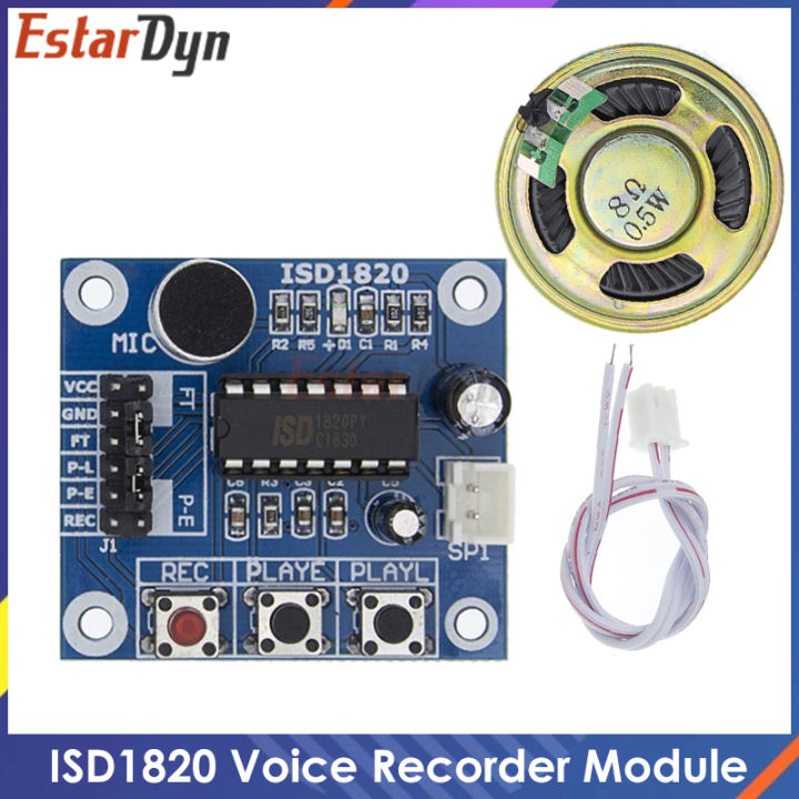 ISD1820 Voice Recording Recorder Module With Mic Sound Audio ...