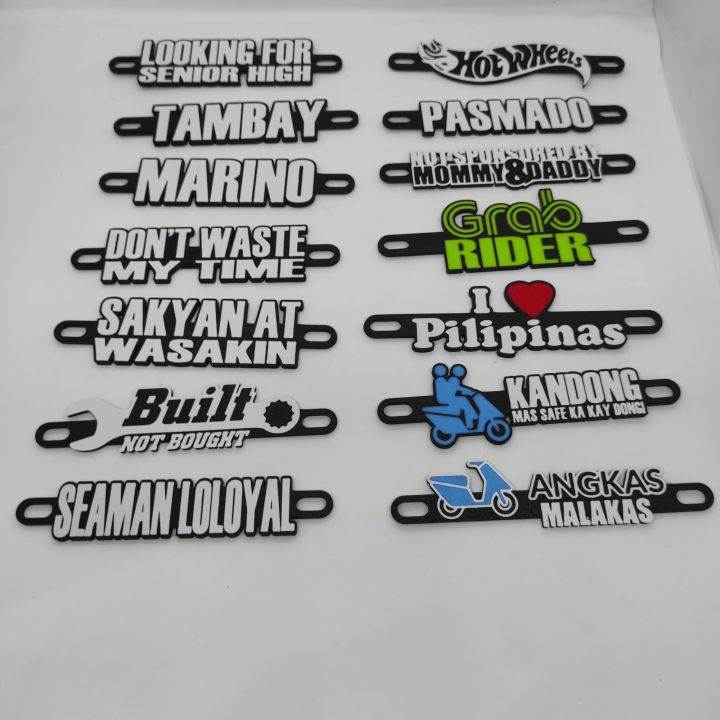 MOTORCYCLE PLATE BADGE NEW BATCH | Lazada PH