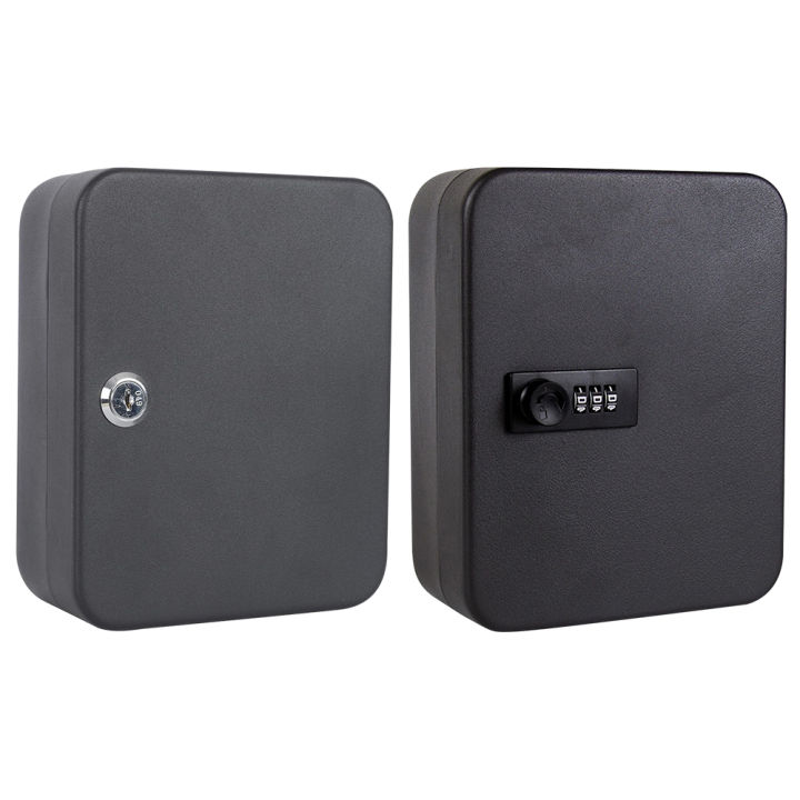 Locking Key Organizer 20 Key Hooks Key Storage Lock Box with Key/Code ...